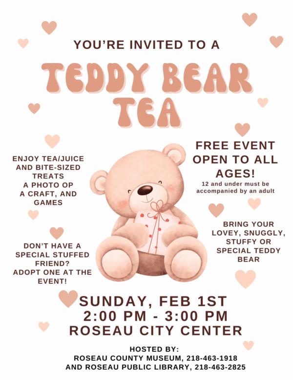 Teddy Bear Tea Party | Roseau County Historical Society and Museum
